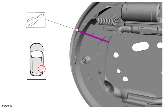 Ford Ecosport - General Procedures - Parking Brake Cable Adjustment ...