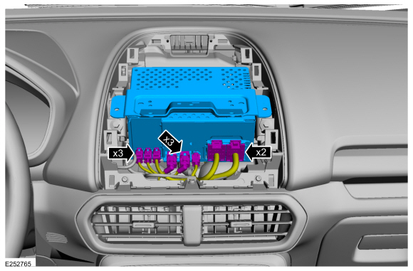 Ford Ecosport - Removal and Installation - Audio Front Control Module ...