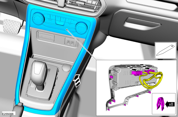 Ford Ecosport - Removal and Installation - Footwell Air Discharge ...