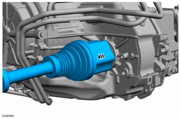 Ford Ecosport - Removal and Installation - Front Halfshaft LH - 6-Speed ...