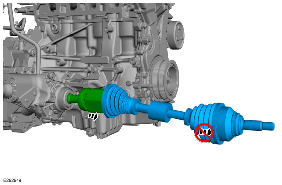 Ford Ecosport - Removal and Installation - Front Halfshaft RH - 2.0L ...