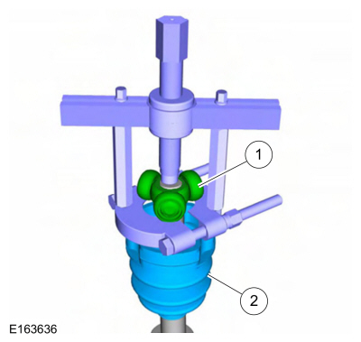 Ford Ecosport - Removal and Installation - Inner Constant Velocity (CV ...