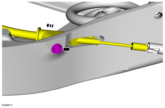 Ford Ecosport - Removal and Installation - Parking Brake Cable ...