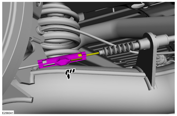 Ford Ecosport - Removal and Installation - Parking Brake Cable ...
