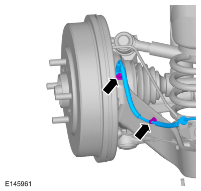 Ford Ecosport - Removal and Installation - Rear Wheel Speed Sensor ...
