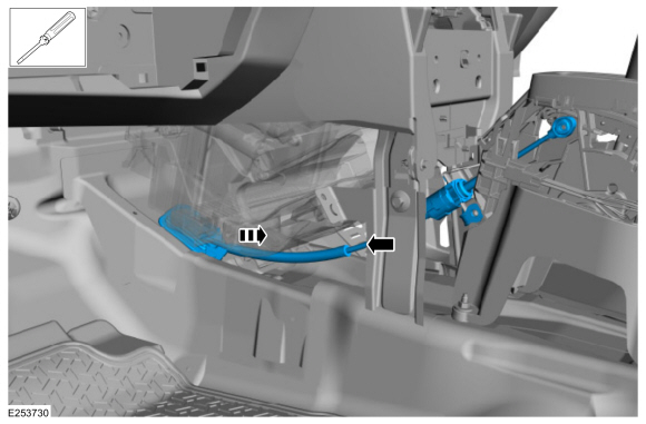 Ford Ecosport - Removal and Installation - Selector Lever Cable - 6 ...