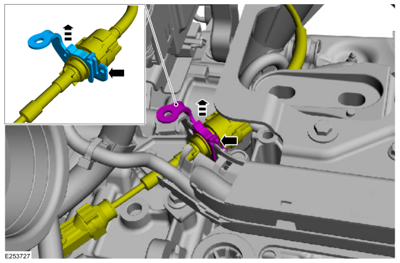 Ford Ecosport - Removal and Installation - Selector Lever Cable - 6 ...