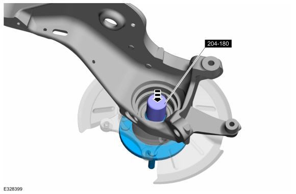 Ford Ecosport - Removal and Installation - Wheel Bearing and Wheel Hub ...